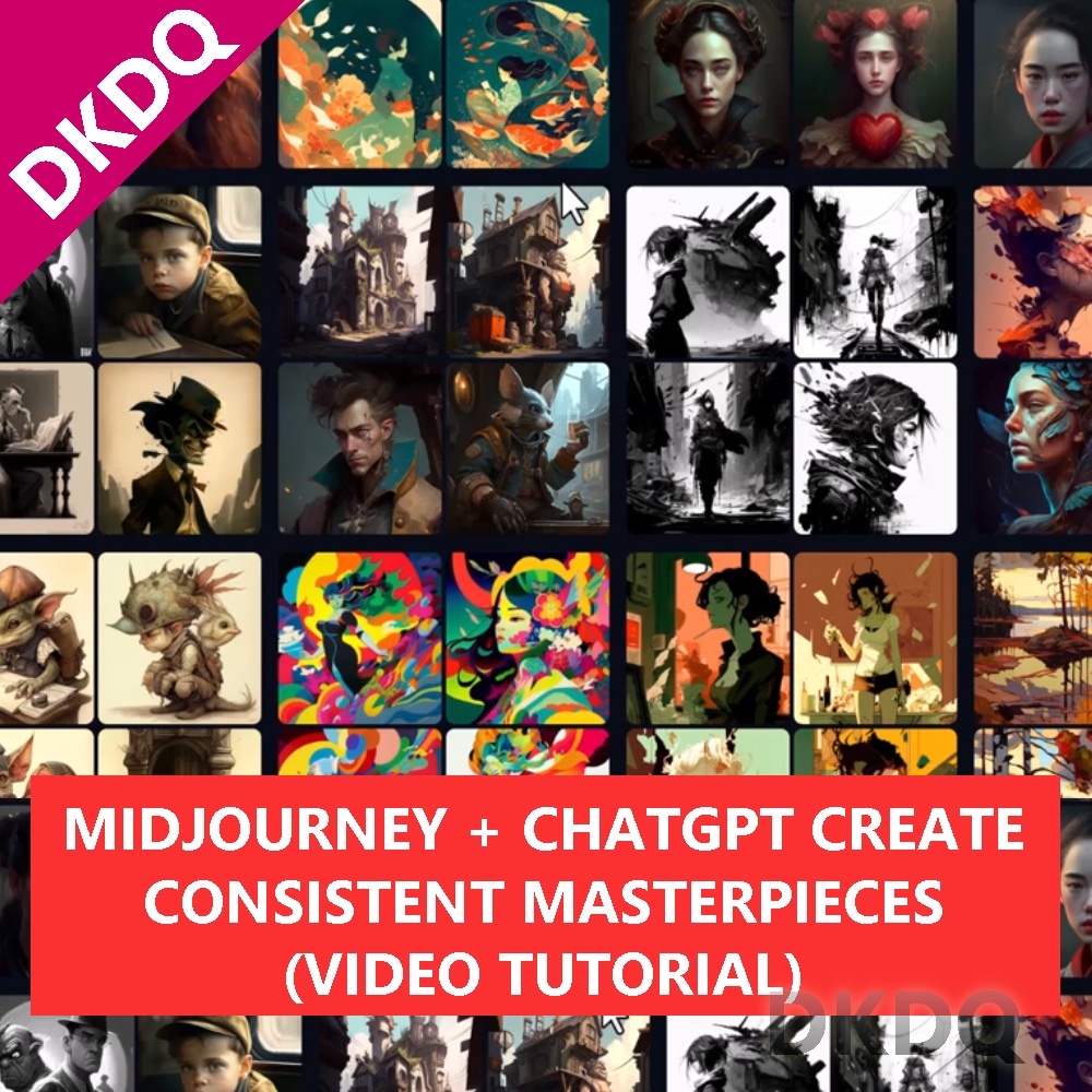 🎥 [Course] Midjourney + ChatGPT Create Consistent Images & Masterpieces ATHENA0383 Video ...