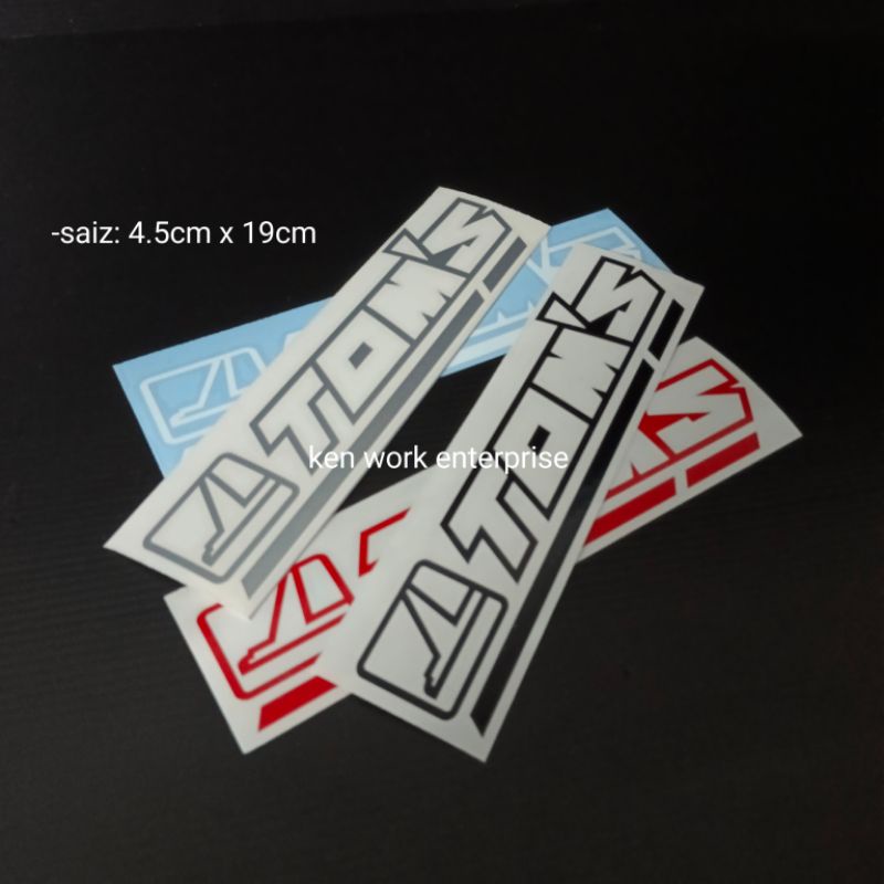 Sticker Tom's Toyota car sticker | Shopee Malaysia