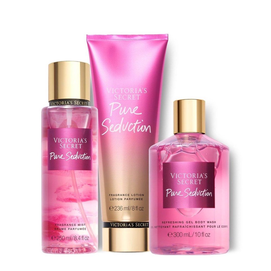 Victoria's Secret_ Pure Seduction Combo Set 3in1 + Free Paper Bag ...