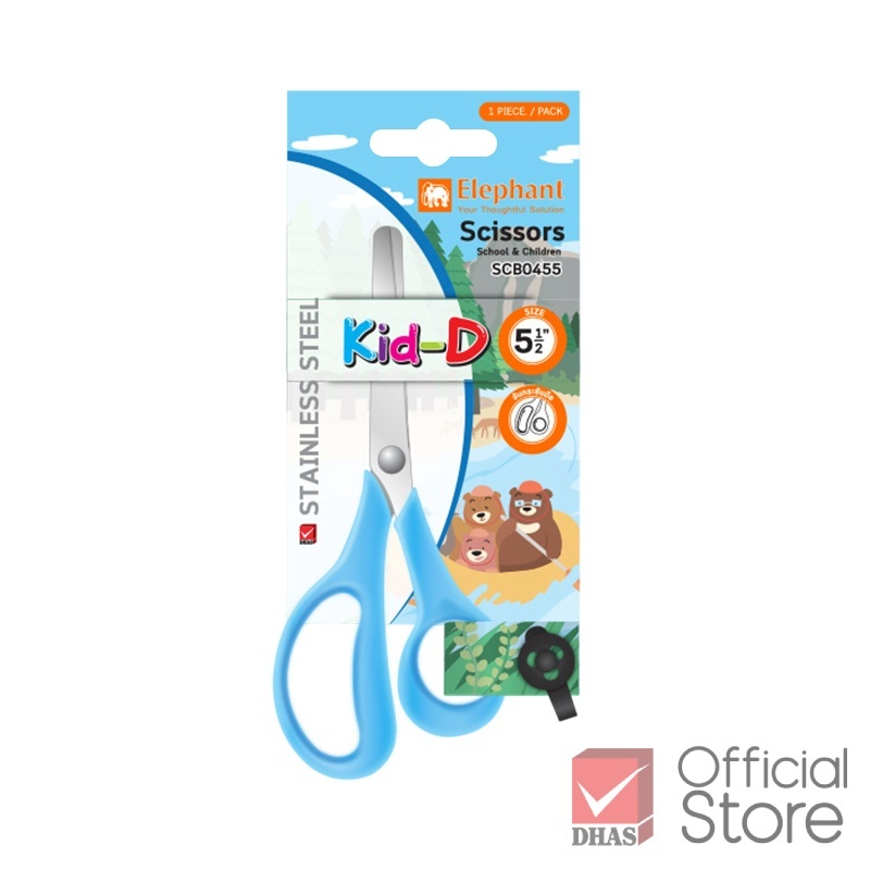 Elephant Kid Scissors Kid-D SCB0455 | Shopee Malaysia