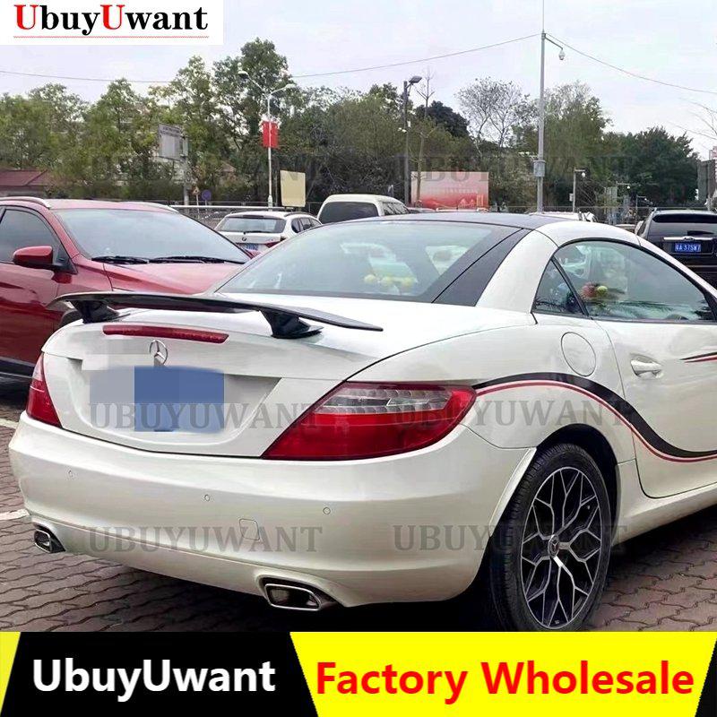 FOR Mercedes R171 R172 ABS Plastic Unpainted Rear Spoiler Wing for Benz ...