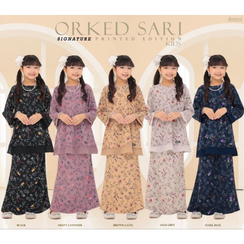 💥NEW RELEASE💥Printed Edition | Kurung Orked Sari (KIDS) | Shopee Malaysia