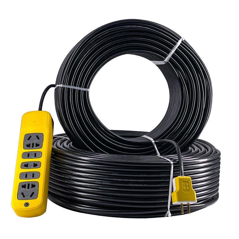 Cable 2-core wire 3-core construction site special extension cord 1.5/2 ...