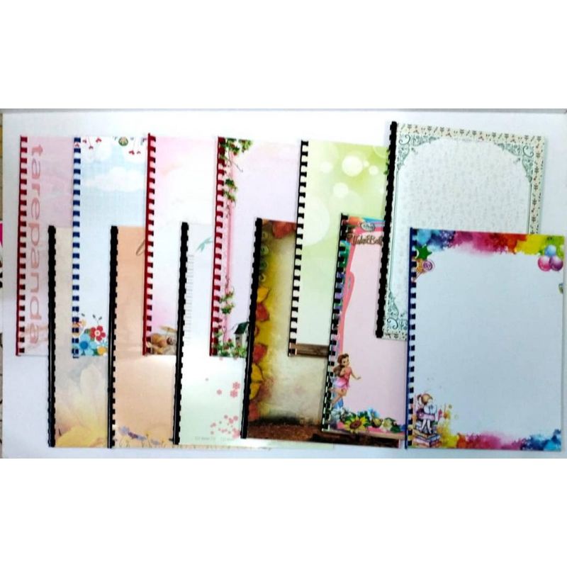 30 Sheet Buku Skrap Folio Set / Scrap Book / Folio Binding Set (RANDOM ...