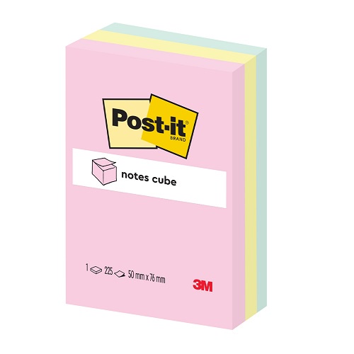 3M Post It Notes CT-656 Pastel Cube 3''x2'' (225's) | Shopee Malaysia