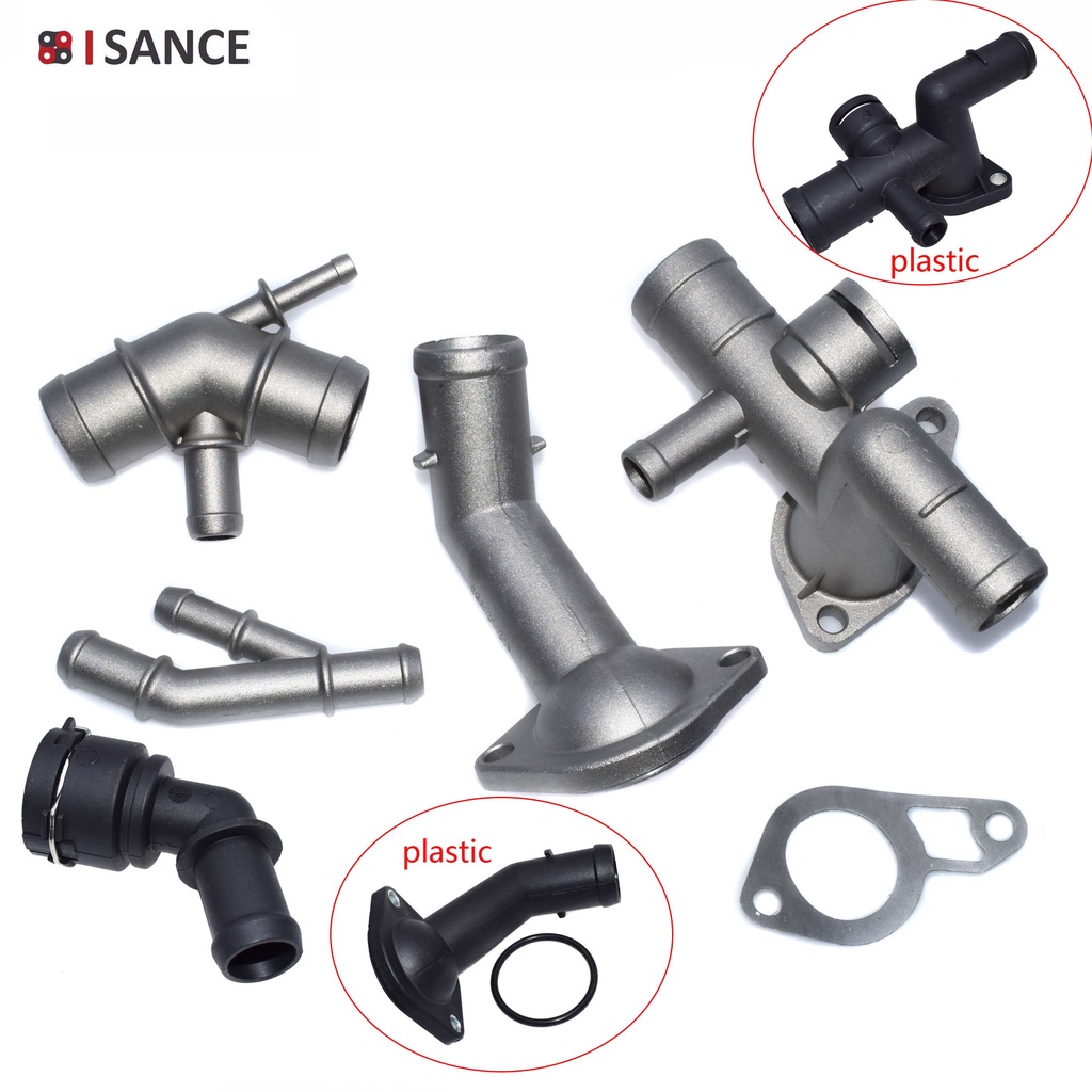 Coolant Radiator Water Hose Connector Flange Pipe 06A121121F 1J0121087E ...