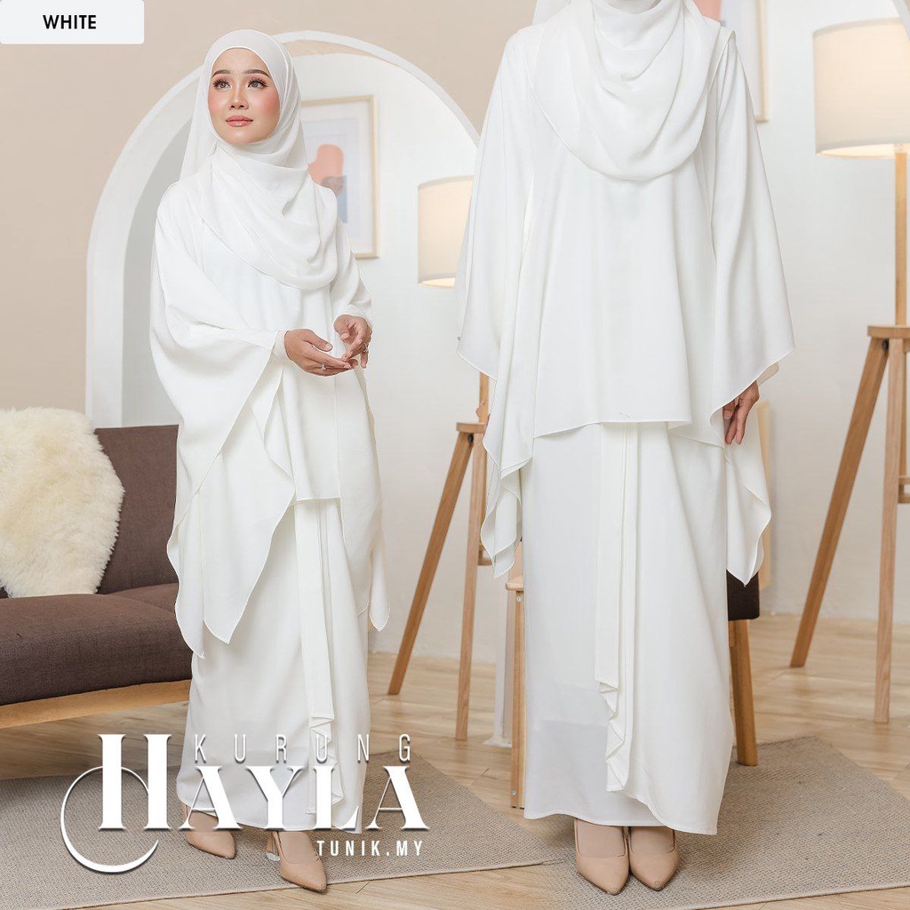 TM HAYLA KURUNG KAFTAN BATWING PARIO NURSING DAN WUDHU FRIENDLY LOOSE ...