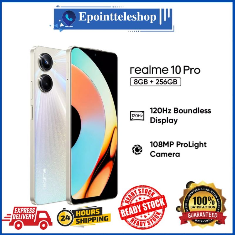 [Ready Stock] Realme 10 Pro 5G 8+256GB | 120Hz Boundless Display | 108 ...