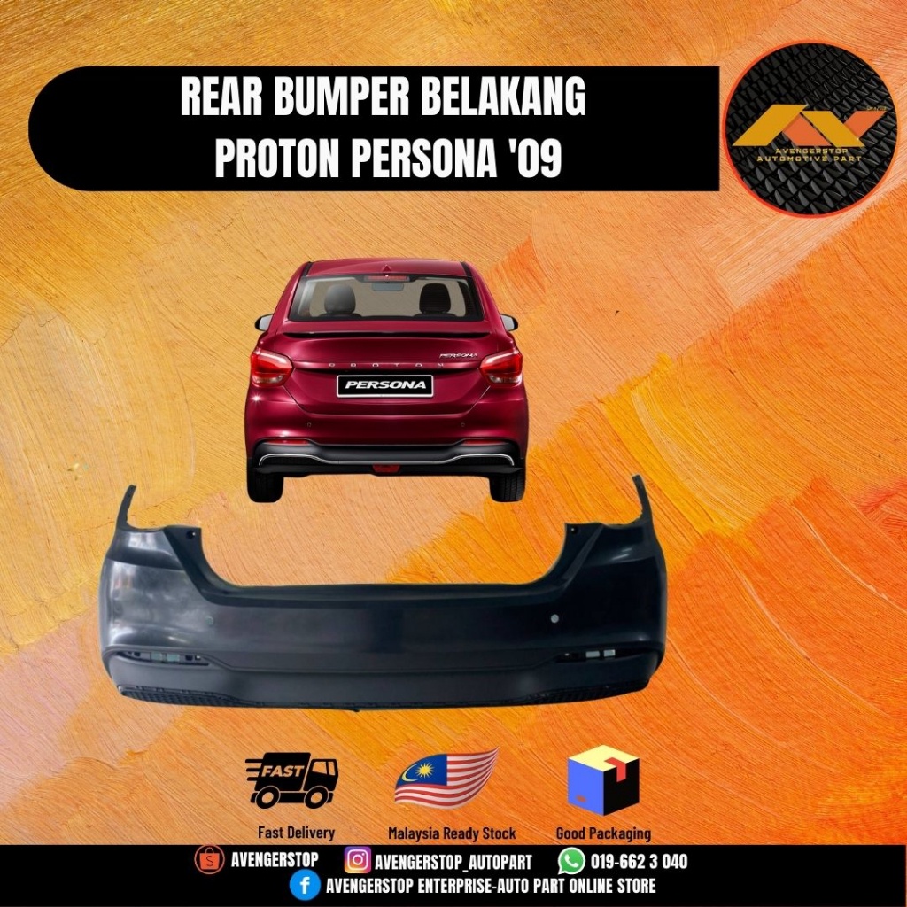 Proton Persona VVT 2019-2022 Facelift Rear Bumper Belakang PP Material ...