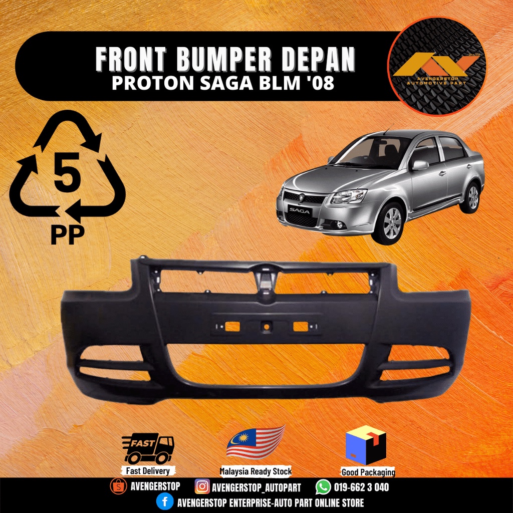 PROTON SAGA BLM 2008 FRONT REAR BUMPER DEPAN COMBO WITH GRILLE SARONG ...