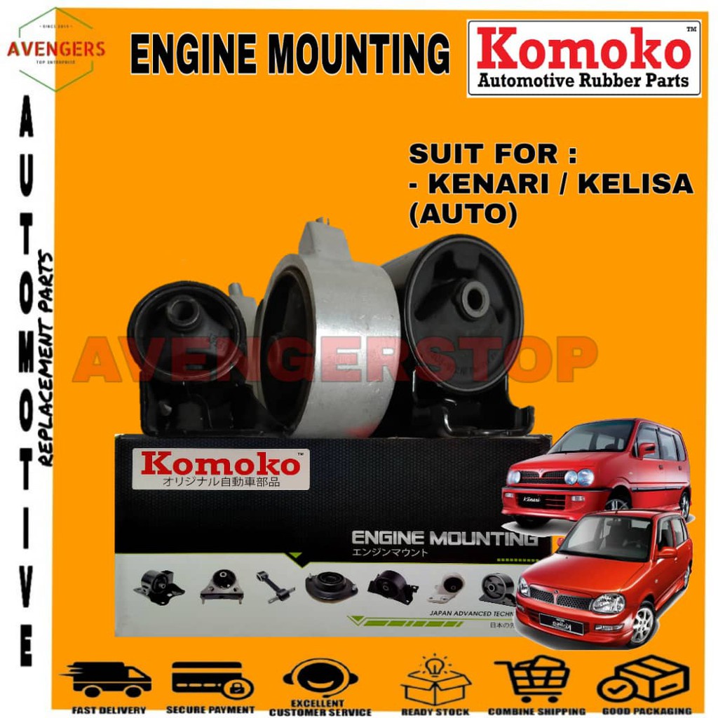 PERODUA KENARI / KELISA KOMOKO ENGINE MOUNTING 100% HIGH QUALITY ...