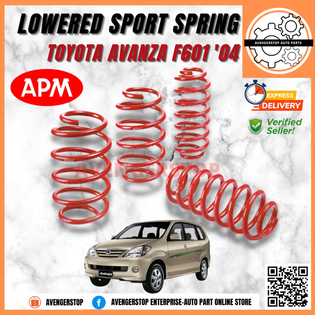 TOYOTA AVANZA F601 APM PERFORMAX SPORT SPRING ORIGINAL APM PCS5522 ...
