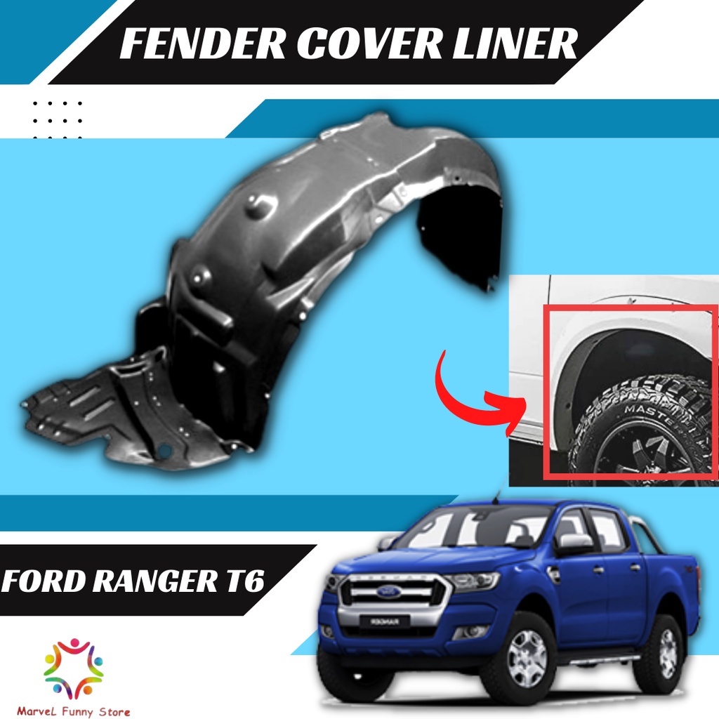 Ford Ranger T6 Front Depan Cover Tayar Mudguard Daun Pisang Fender ...