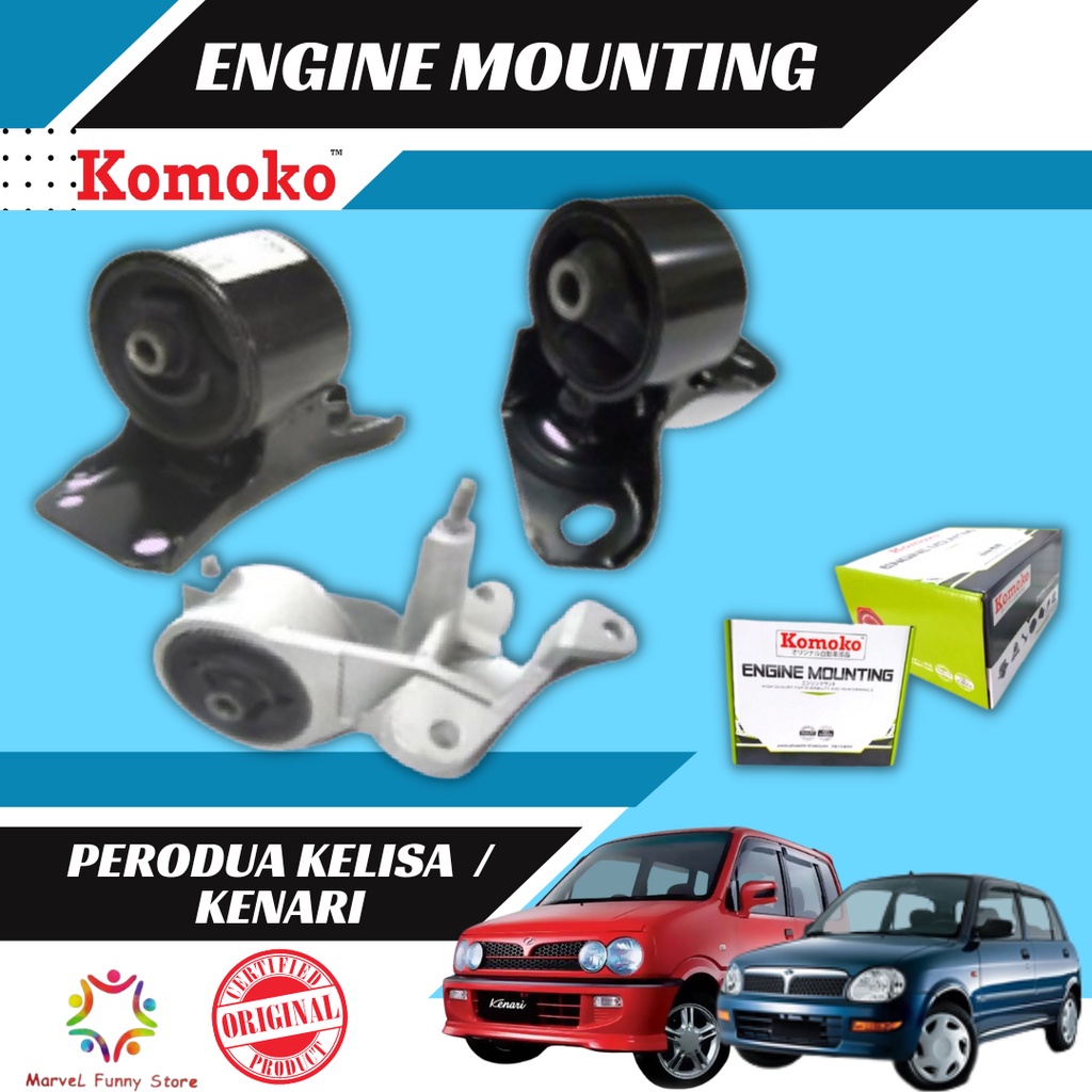 Perodua Kelisa Kenari Engine Mounting Kit Komoko Japan | Shopee Malaysia