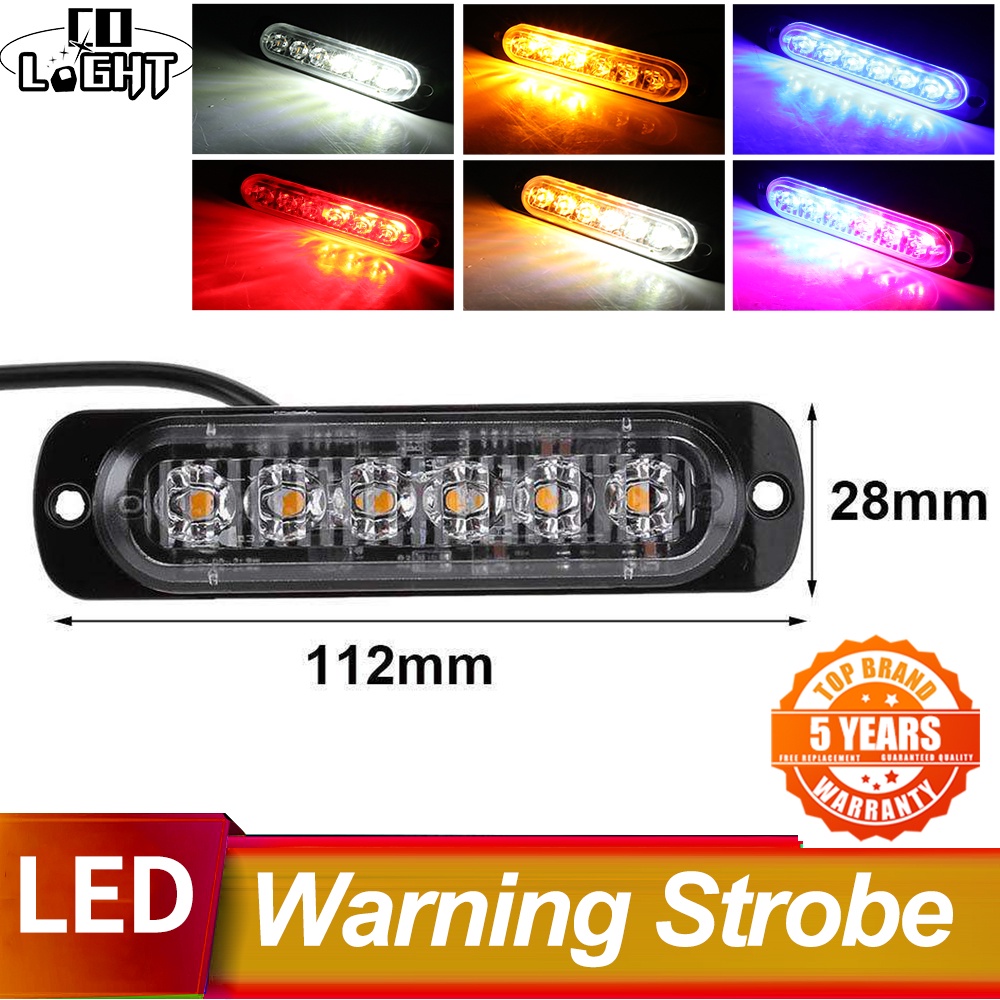CO LIGHT Led Strobe Warning Light Flashing Light Bar Car-Styling Police ...
