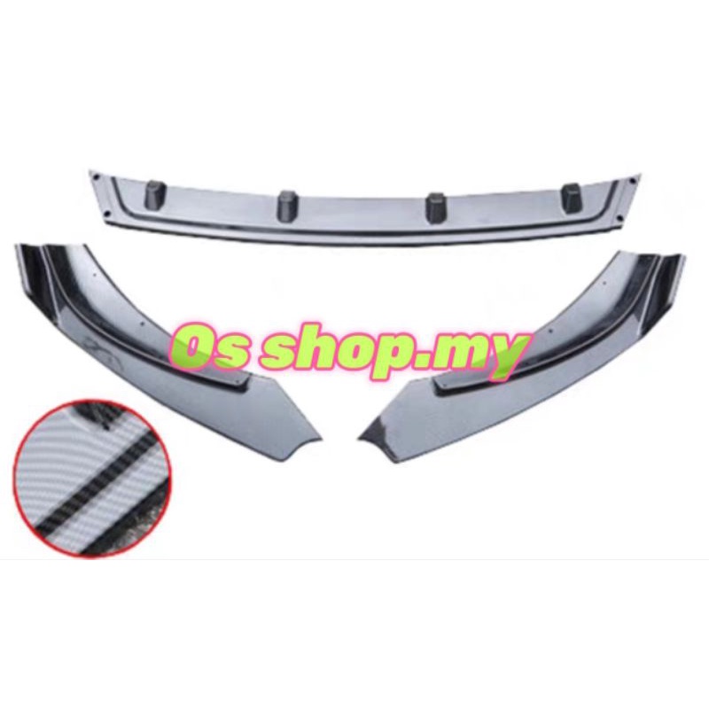 PROTON X70 FRONT LIP MATTE BLACK, GLOSS BLACK, GLOSS BLACK RED LINING ...