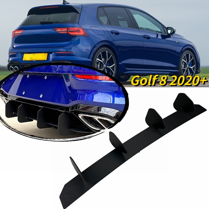 For Volkswagen VW Golf 8 MK8 2020 2021 Car Rear Bumper Diffuser Spoiler ...
