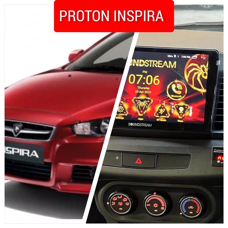 MITSUBISHI LANCER / PROTON INSPIRA BIG SCREEN SOUNDSTREAM CAR PLAYER ...