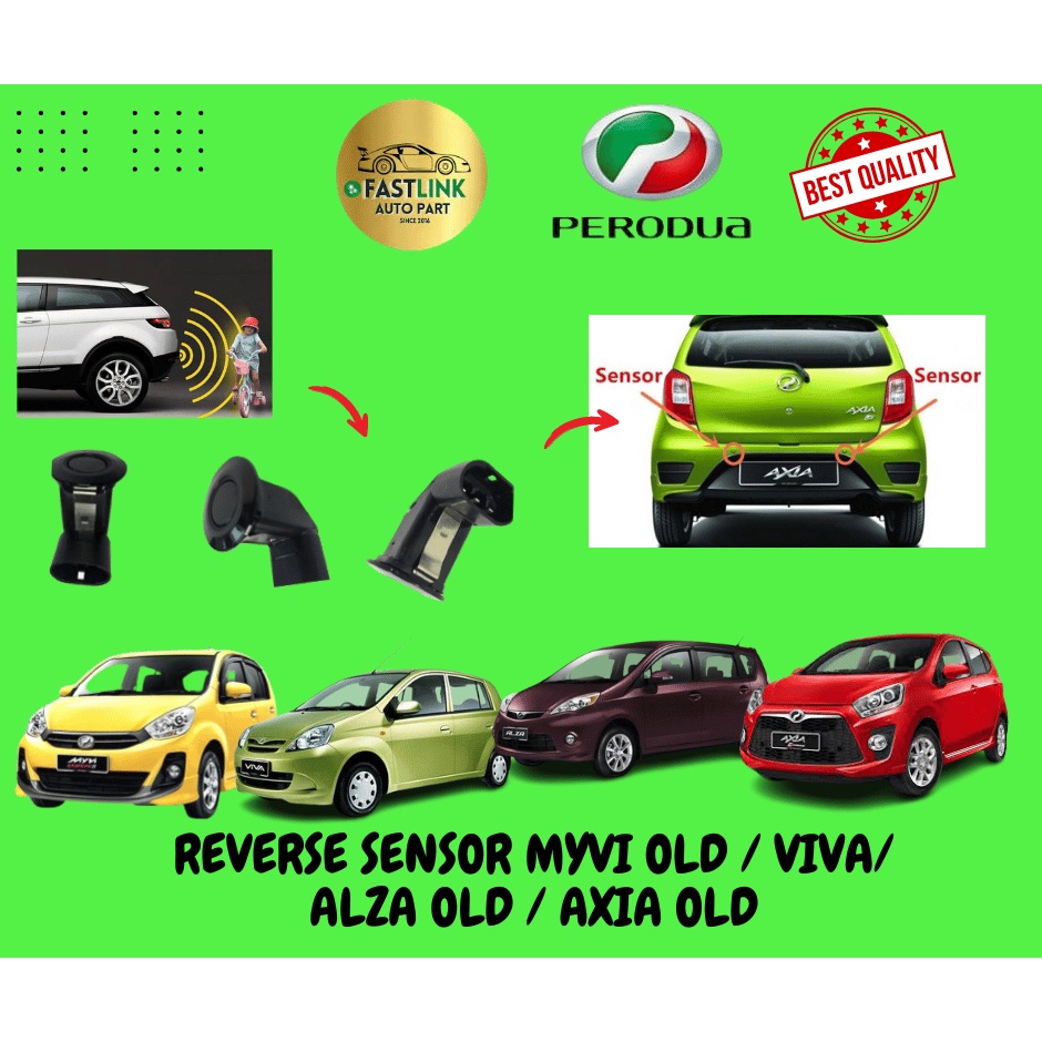 Reverse Sensor Perodua Daihatsu Myvi Old, Lb, Viva, Alza, Axia (Oem ...