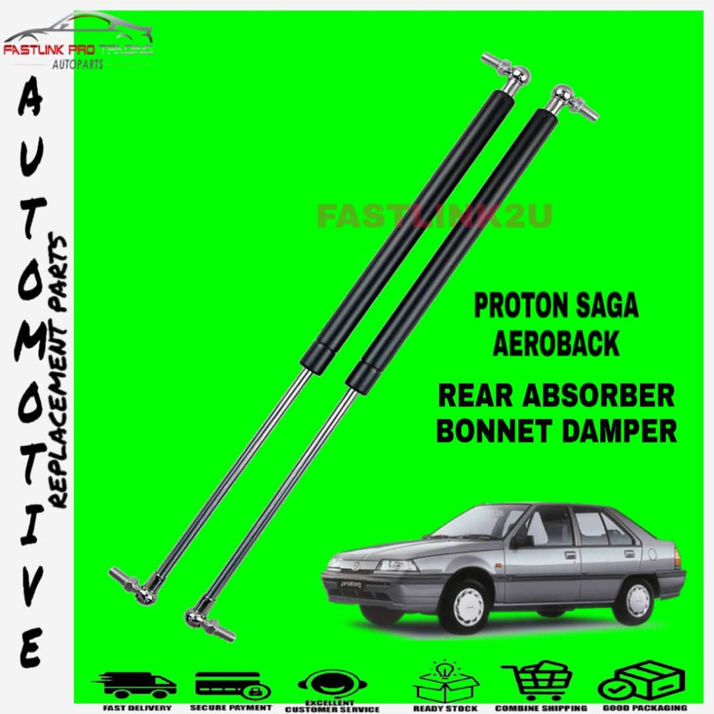 PROTON ISWARA SAGA LMST AEROBACK REAR BONNET DAMPER ABSORBER 100% HIGH ...