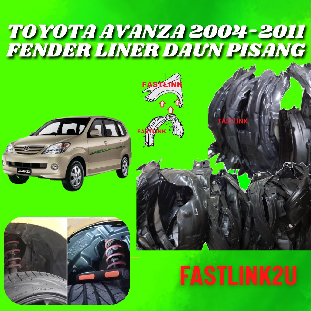 Fastlink Toyota Avanza Old Model Fender Cover Liner Protector Daun ...
