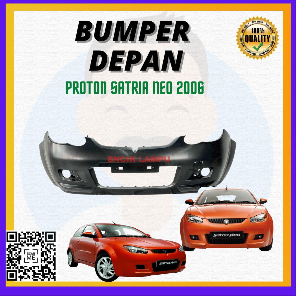 PROTON SATRIA NEO FRONT BUMPER DEPAN PP MATERIAL HIGH QUALITY | Shopee ...