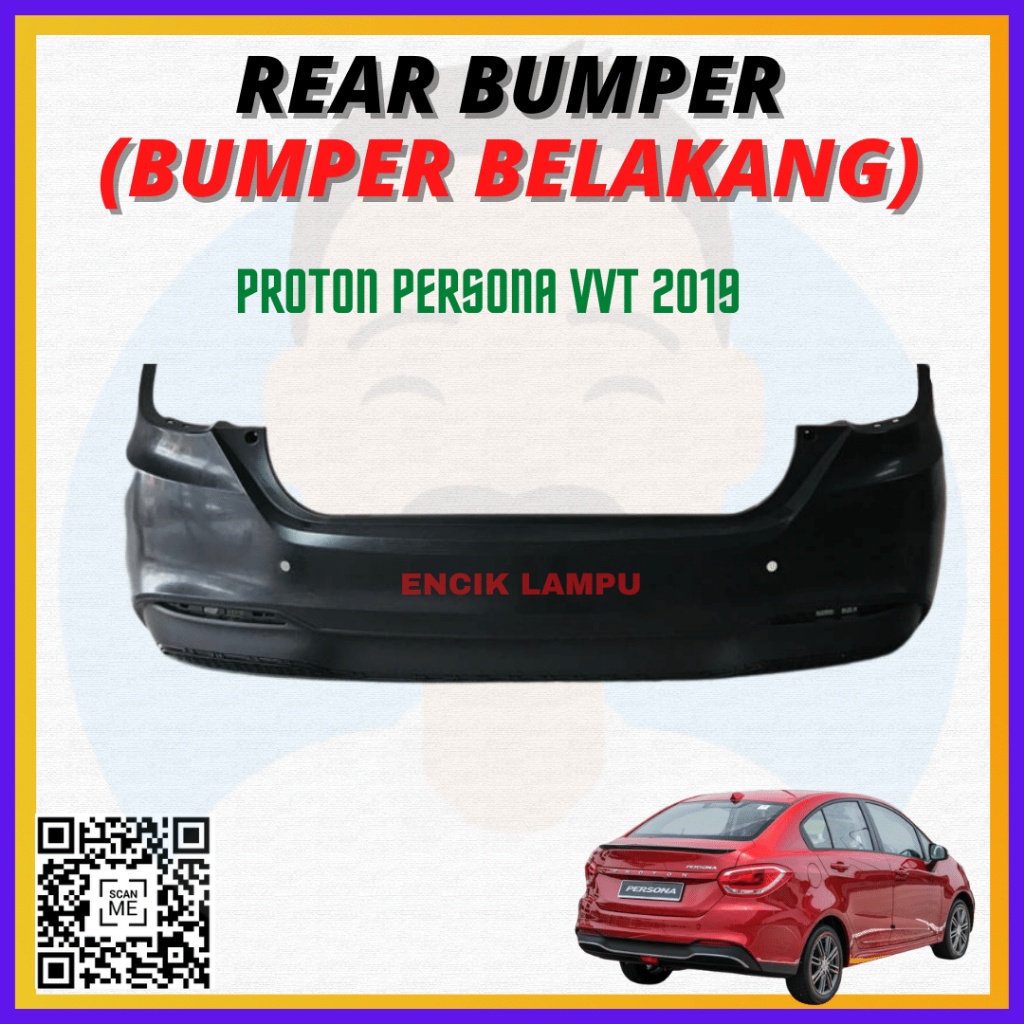 PROTON PERSONA 2019 FACELIFT REAR BUMPER PP PLASTIC MALAYSIA (BUMPER ...