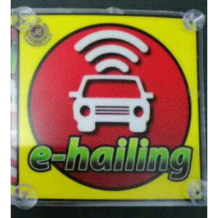 (sabah) Removeable E-Hailing Sticker Size : 15cm x 15cm ( follow JPJ ...