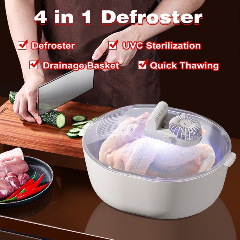 Dust-Proof Food Preservation Thawer Fresh-Keeping Thawer 360° Thawing ...