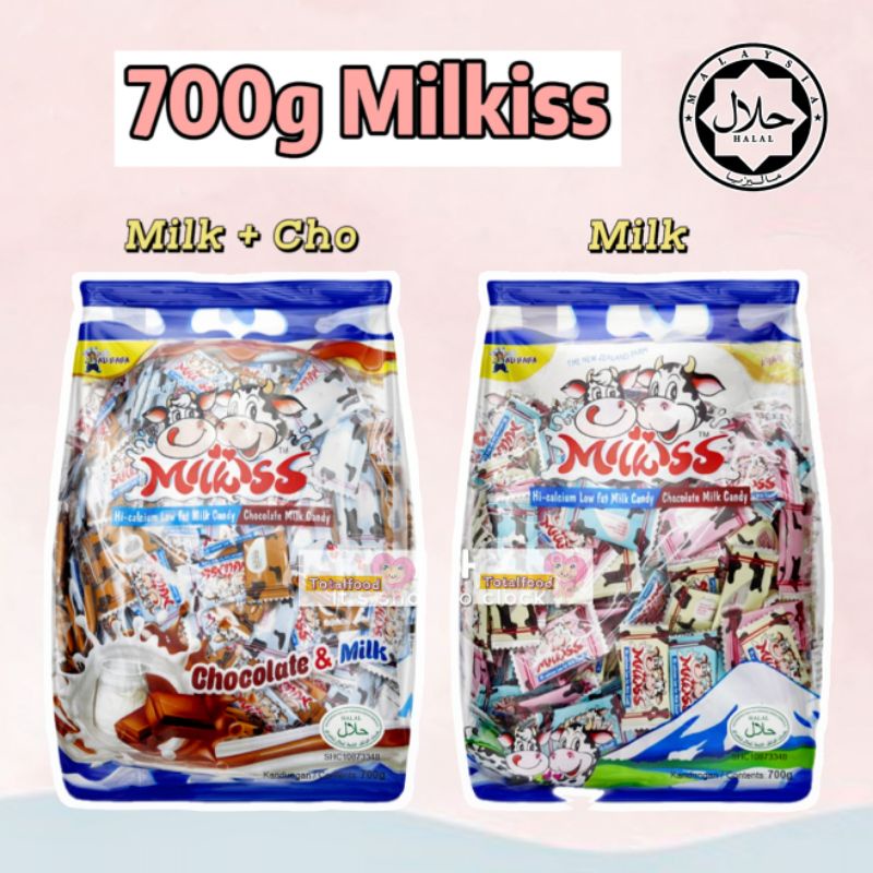 MILKISS MILK CANDY 700g [Milk Candy/牛奶糖/Childhood/Snack/Makanan Ringan ...
