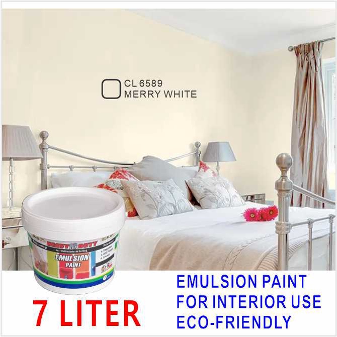 HCL6589 MERRY WHITE ( 7L Paint Interior ) Heavy Duty Emulsion easy ...