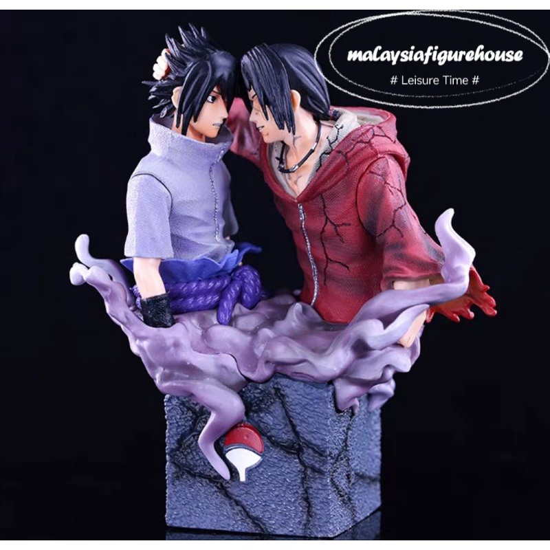 🔥READY STOCK🔥NARUTO BW UCHIHA ITACHI SASUKE HALF BODY COPY RESIN FIGURE ...