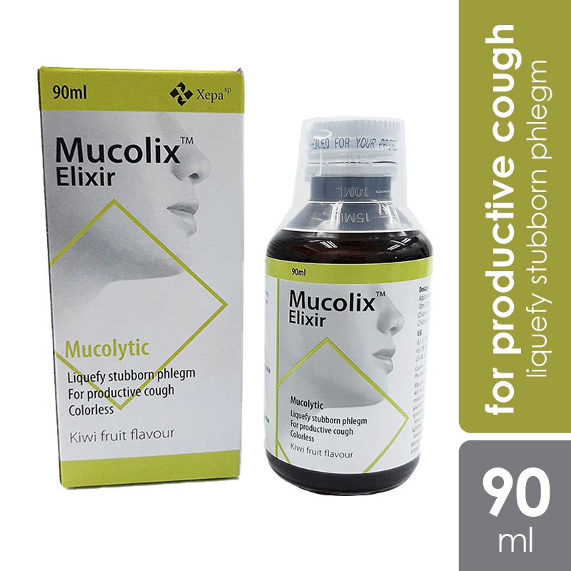 Mucolix Elixir Cold & Cough Relief (90ml) | Shopee Malaysia