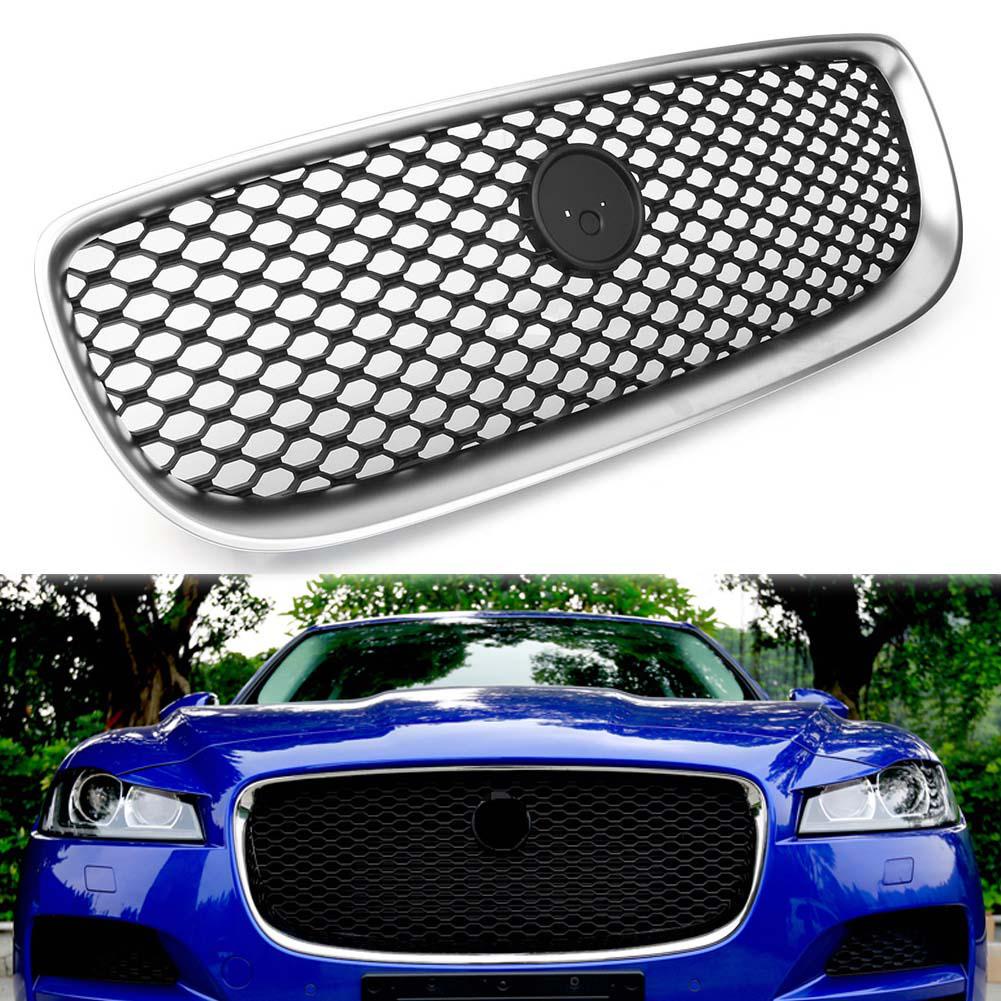 For Jaguar XE Car Front Center Radiator Grille Mesh Grill Fit 2015 2016 ...