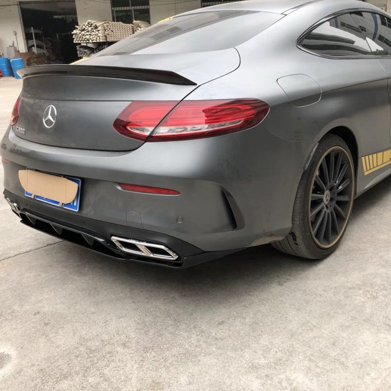 For Mercedes C Class W205 Spoiler Carbon Fiber Rear Trunk Spoiler wing ...