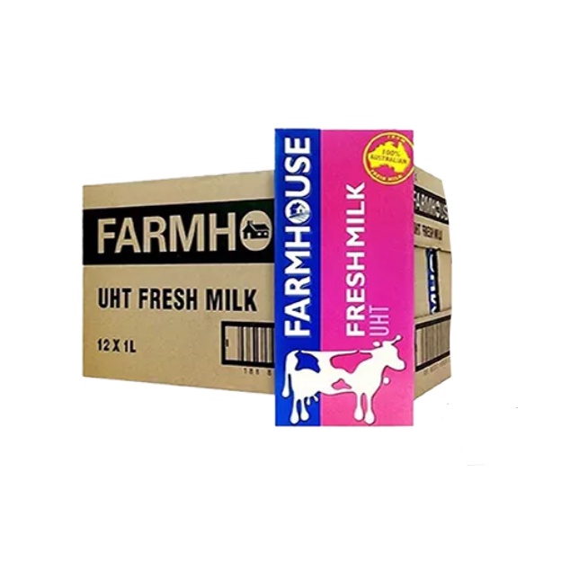 F&N Farmhouse UHT Fresh Milk (12 x 1L) | Shopee Malaysia