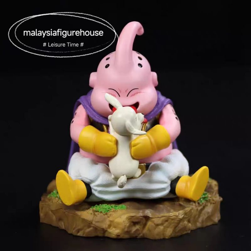 🔥BIG OFFER🔥21CM DRAGON BALL HG FAT MAJIN BUU LICK THE DOG COPY RESIN ...