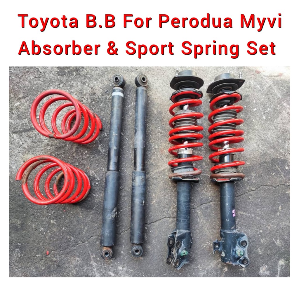 Toyota BB For Perodua Myvi Passo Front & Rear Absorber With Sport ...
