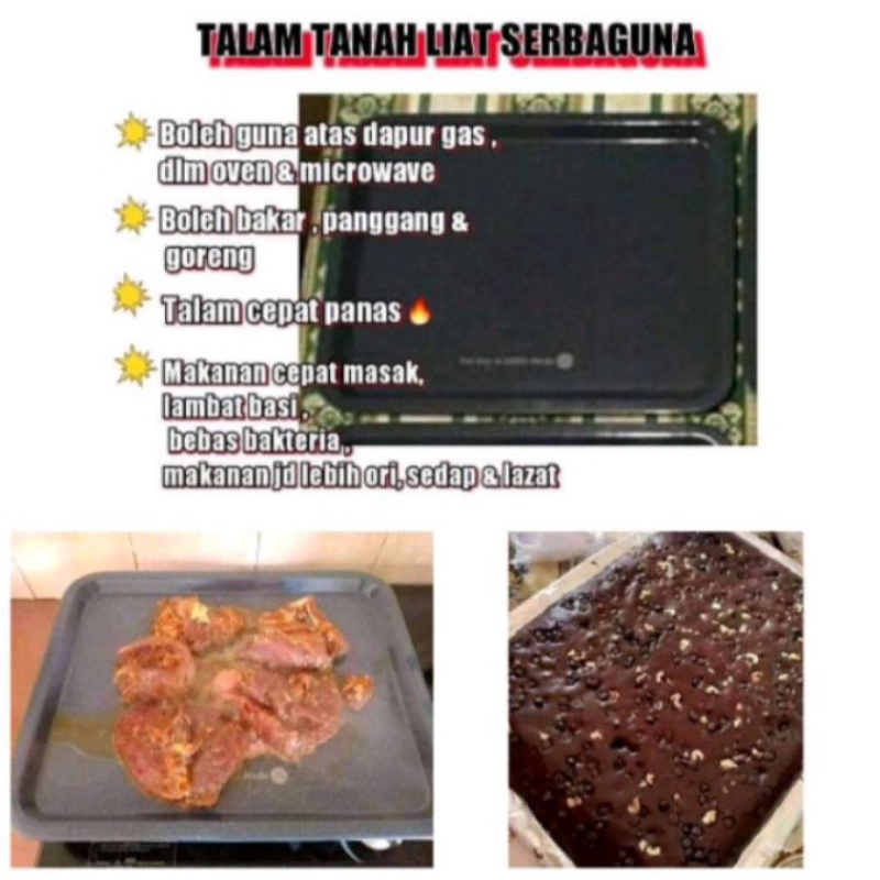 ‼️sales‼️Tray / Talam tanah liat non stick SERBAGUNA murah | Shopee ...