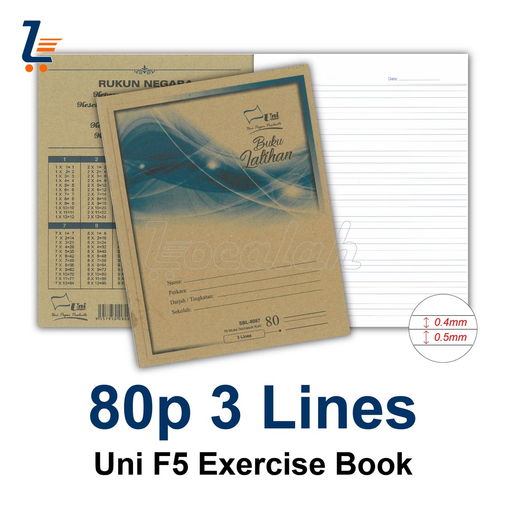 10 books 80P Craft Exercise Book / Buku Latihan / Buku Tulis 练习簿 ...
