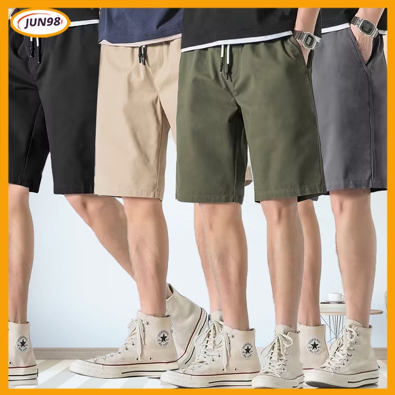 (RAYA 2025) 【M-5XL】Man's Summer Cargo Short Pants Plus Size Solid Loose ...