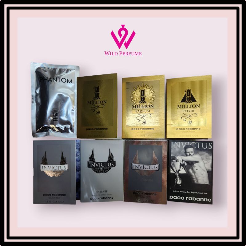 PACO RABANNE ONE MILLION / INVICTUS / PHANTOM VIAL PERFUME 1,5ML ...