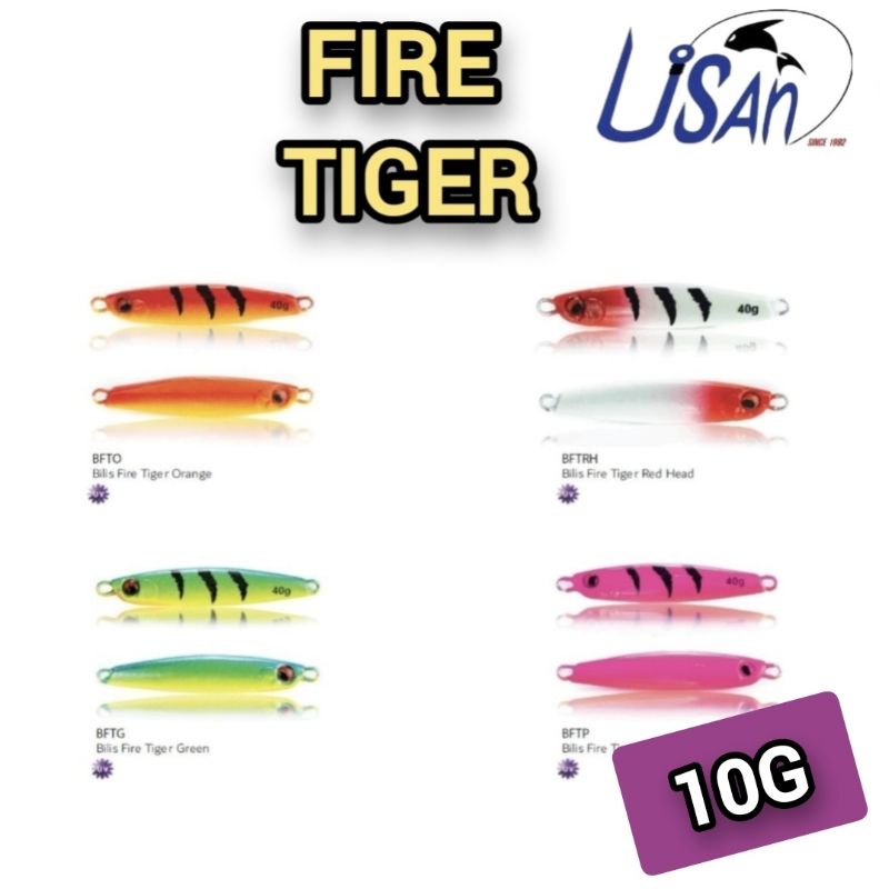 10G KURODAI FIRE TIGER JIG #MICRO JIG #LONG CAST METAL JIG | Shopee ...