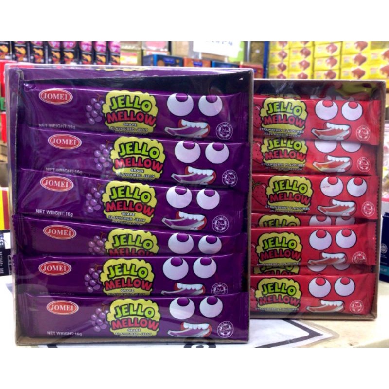 30pcs Jomei Candy Jelly Jello Mellow Marshmallow Grape/ Strawberry HALAL | Shopee Malaysia