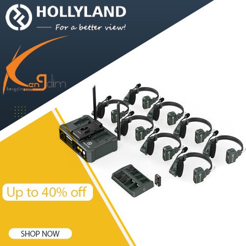 Hollyland Solidcom C1-8S Full-Duplex Wireless DECT Intercom System with ...