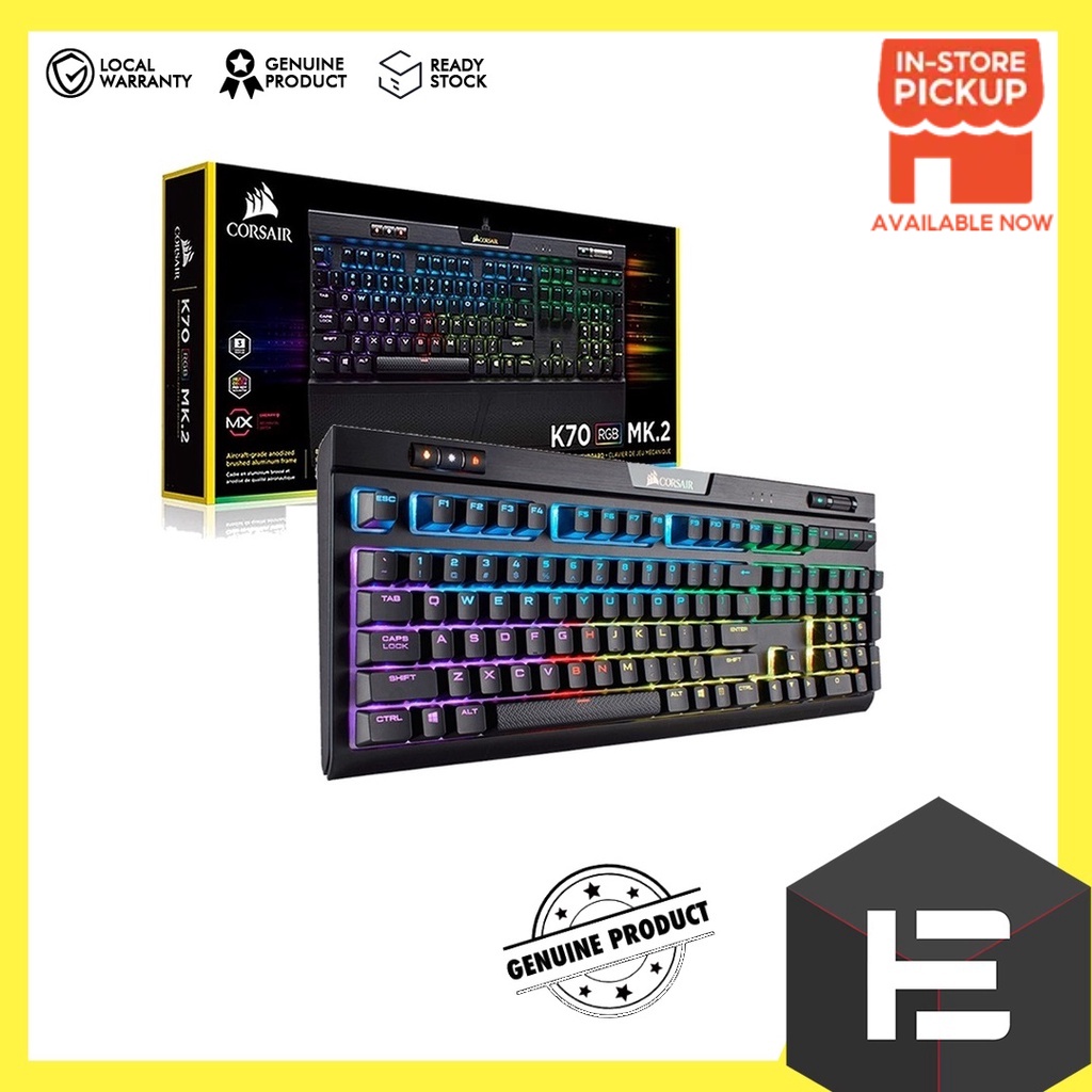 CORSAIR K70 RGB MK.2 MECHANICAL GAMING KEYBOARD ( CHERRY MX BLUE ...