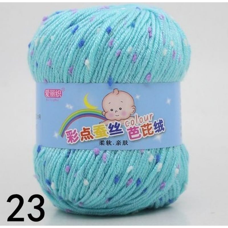 Benang Kait Dot Yarn Crochet Yarns Knitting Yarn Benang Soft Berry Dot ...