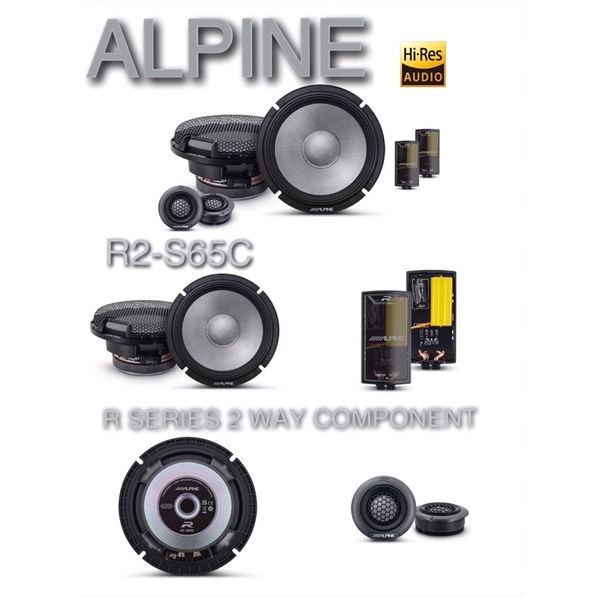 ALPINE R2-S65C 2 WAY COMPONENT SPEAKER | Shopee Malaysia