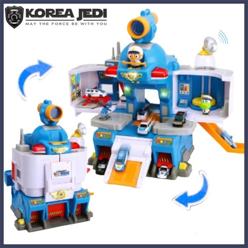 Pororo and Friends - Pororo Transformation Police Headquarters Play Set ...