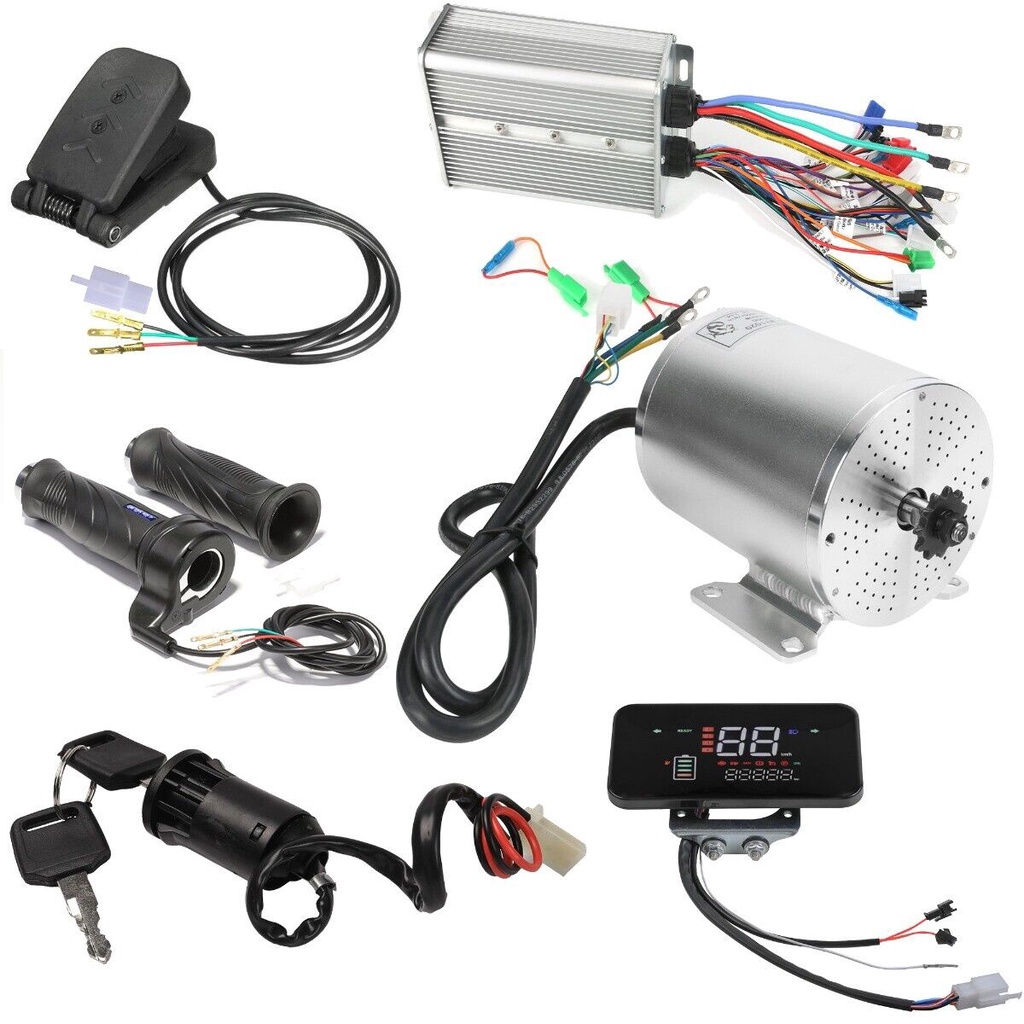 60V 2500W Brushless Electric Motor Controller Kit Fo E Bike Scooter Go ...